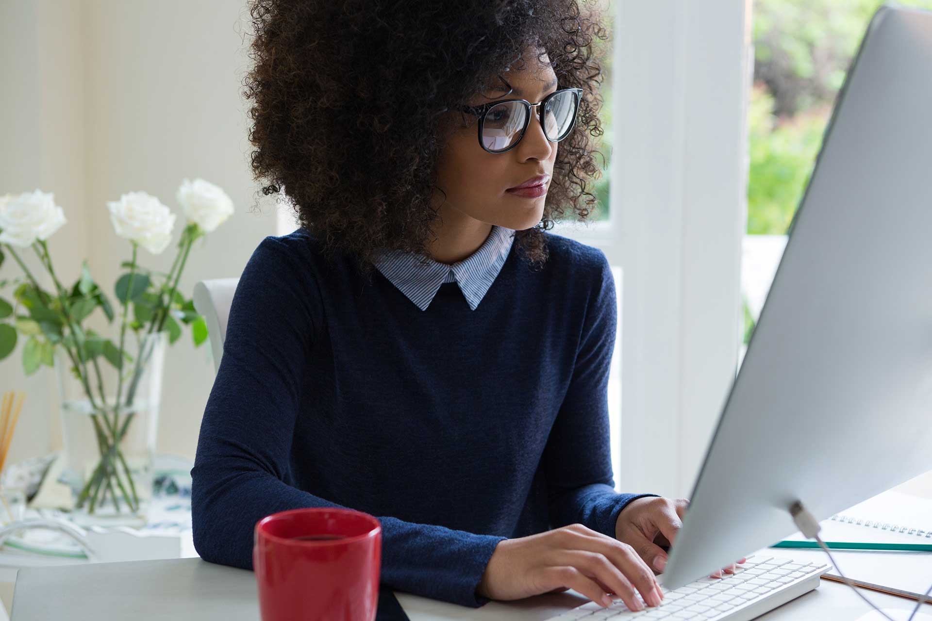 Ergonomics for working from home | Alberta Blue Cross®